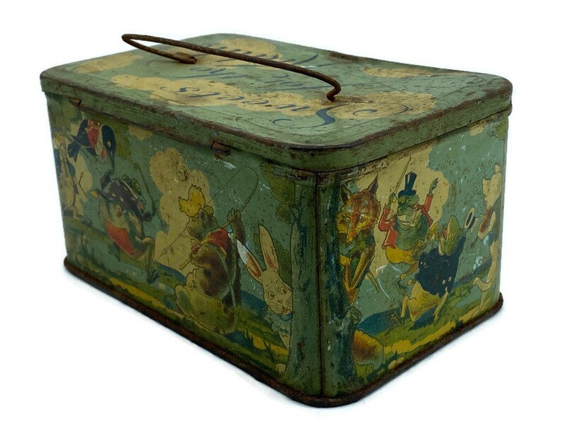 Antique Tin Litho Sweets for the Kiddies - Etsy
