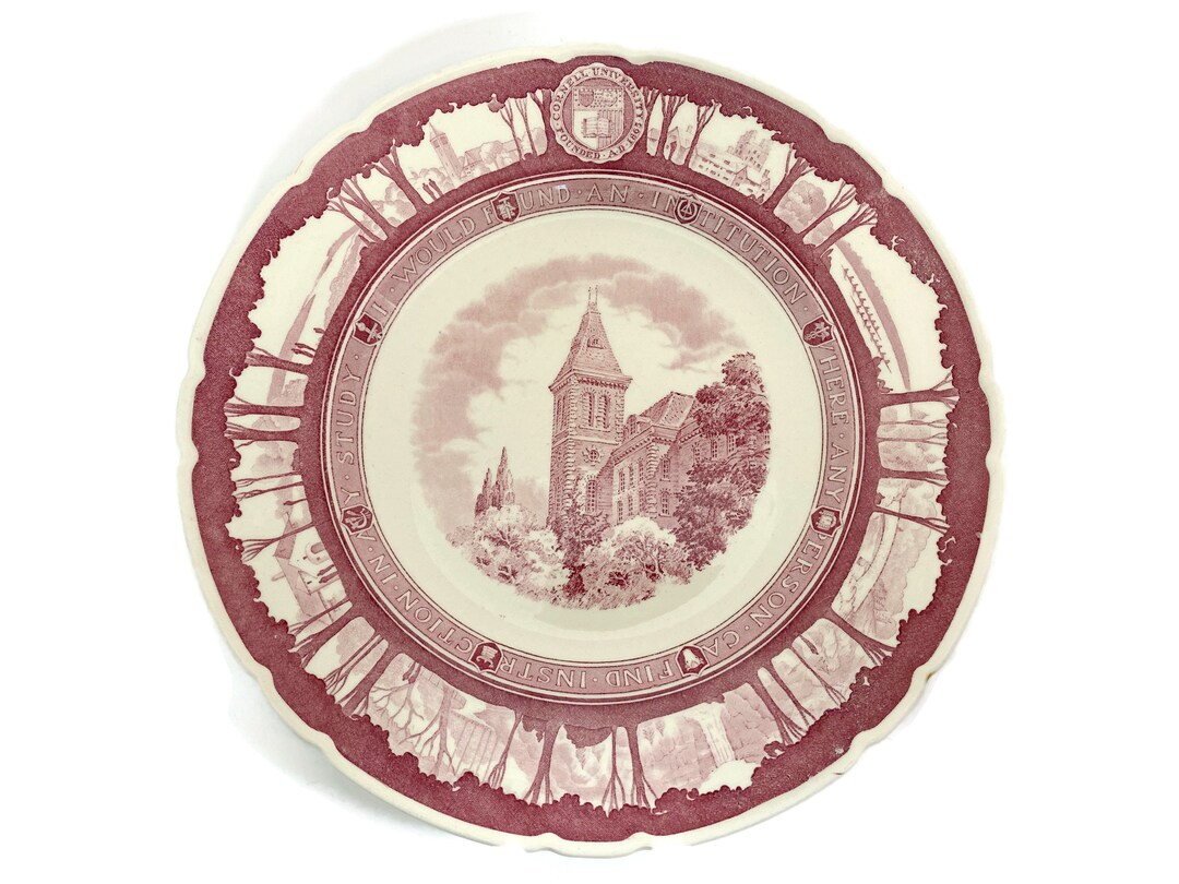Vintage Cornell University Plate by Wedgwood, Mcgraw Hall 1933 - Etsy