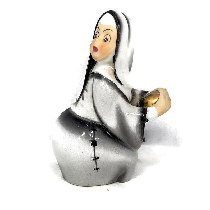 Midcentury Nun Figurine Geo Z. Lefton Baseball Catcher - Etsy