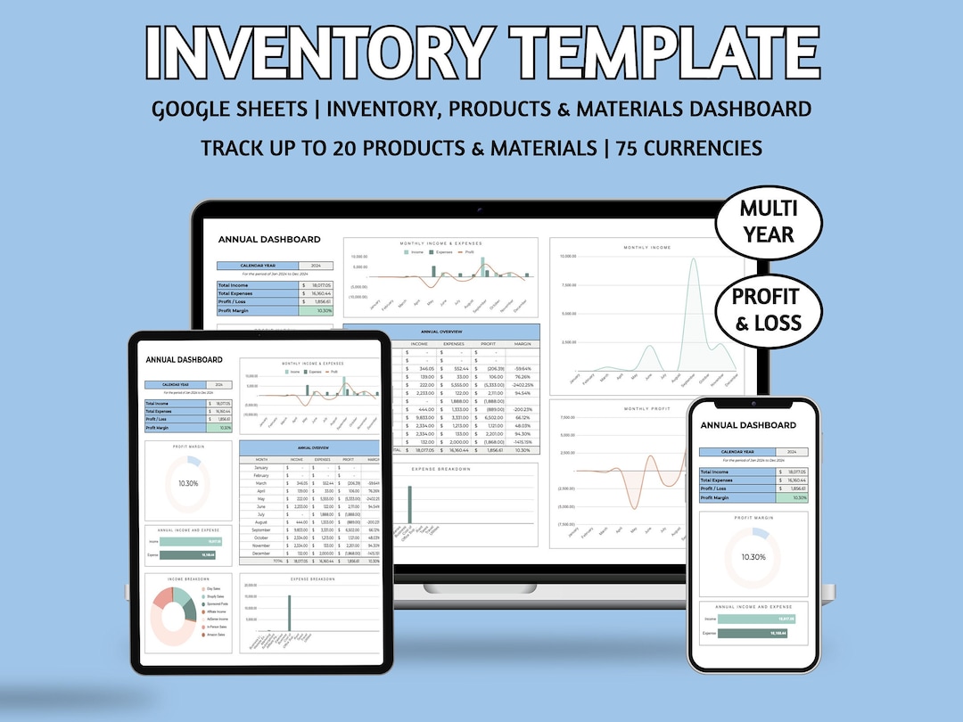 Inventory Management Tracker Small Business Spreadsheet Template ...