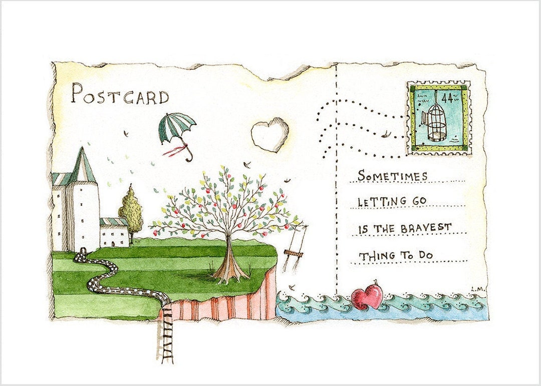 Letting Go - Print of Original Illustration - Etsy