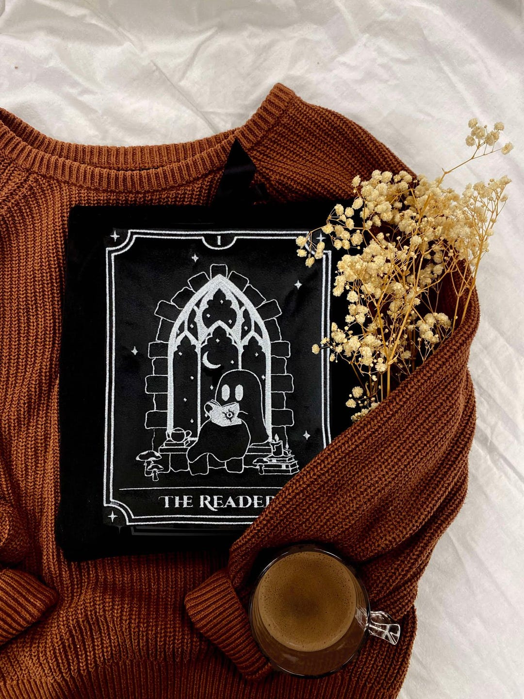 The Reader – Embroidered Velvet Book Cover | Satin Lining | Handmade ...
