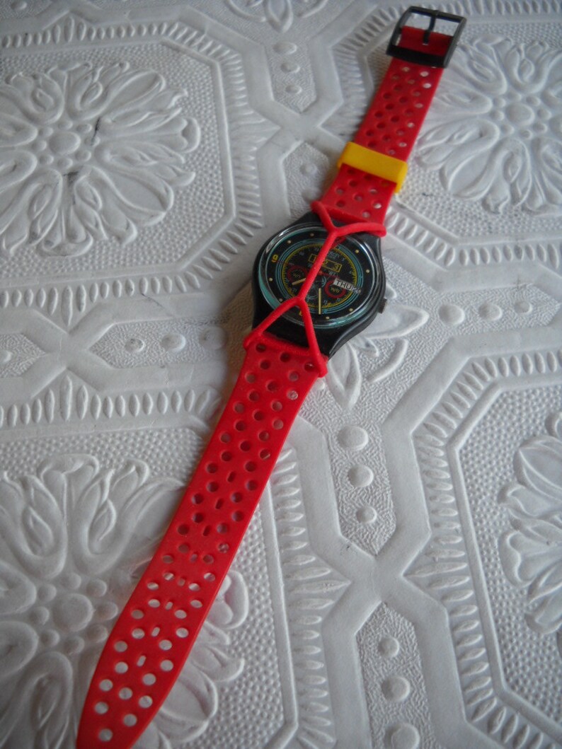 Swatch Watch with Rubber Guard | Etsy