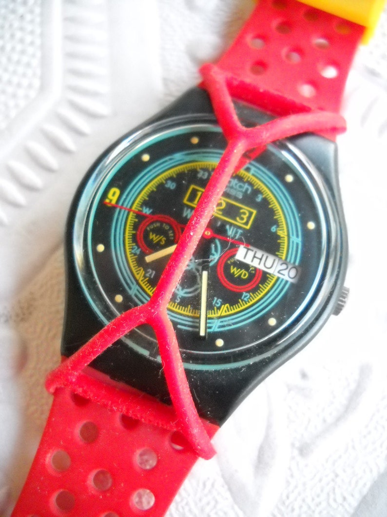 Swatch Watch with Rubber Guard | Etsy