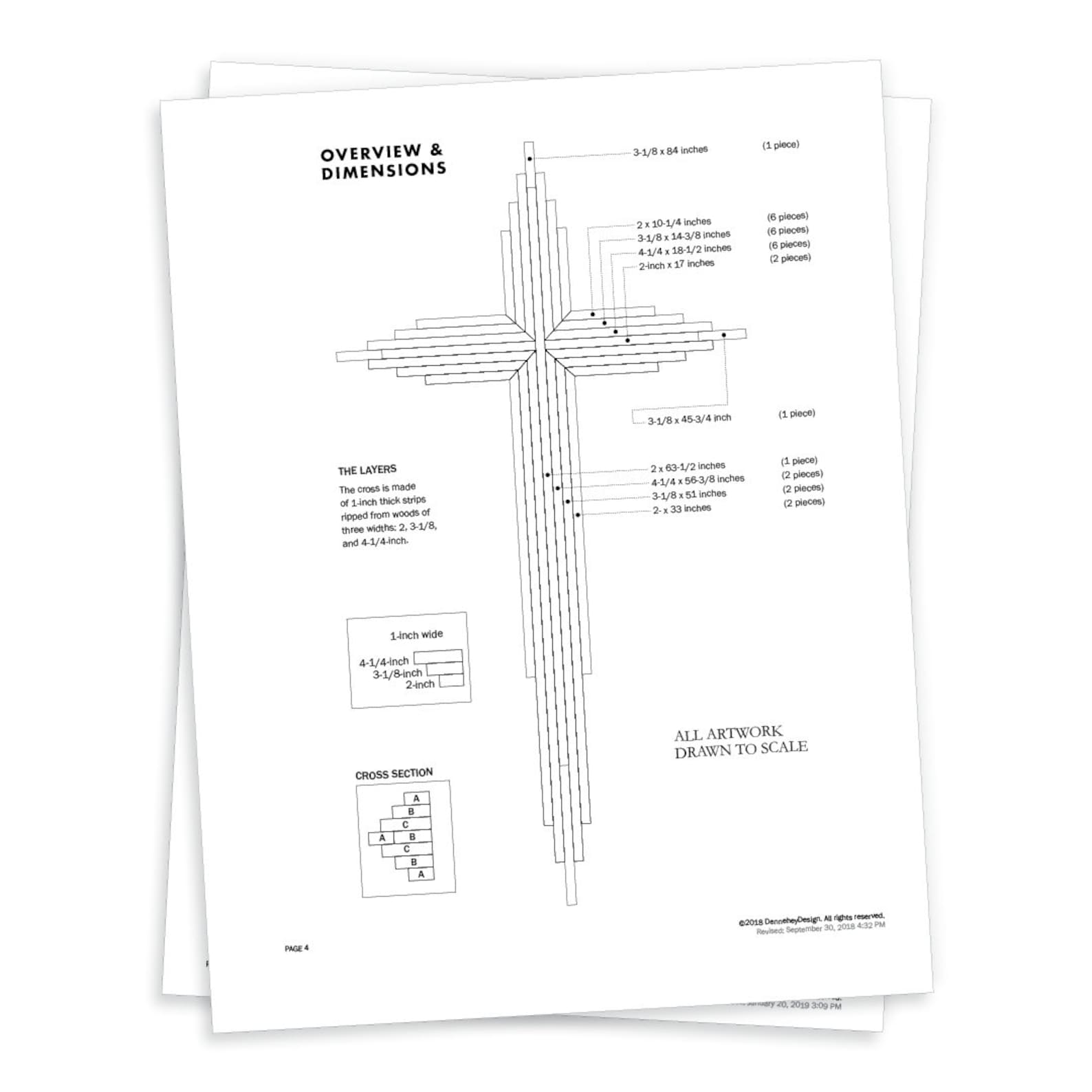 Large Cross Plan Bundle—five DIY Cross Plans—one Low Price - Etsy