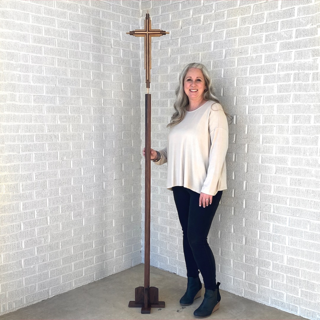 Processional Cross Handmade With Solid Wood - Etsy