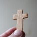 Solid Wood Pocket Crosses Maple and Walnut - Etsy