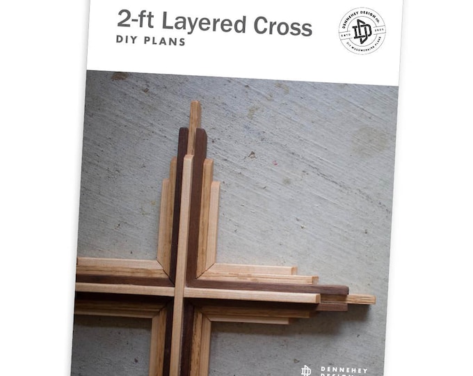 DIY 9-inch Wooden Cross Plans - Etsy