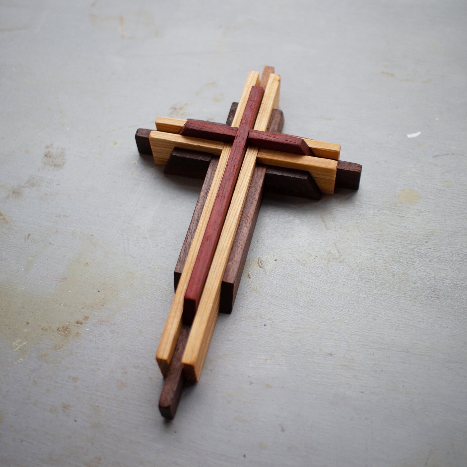 Small Layered Cross - Etsy