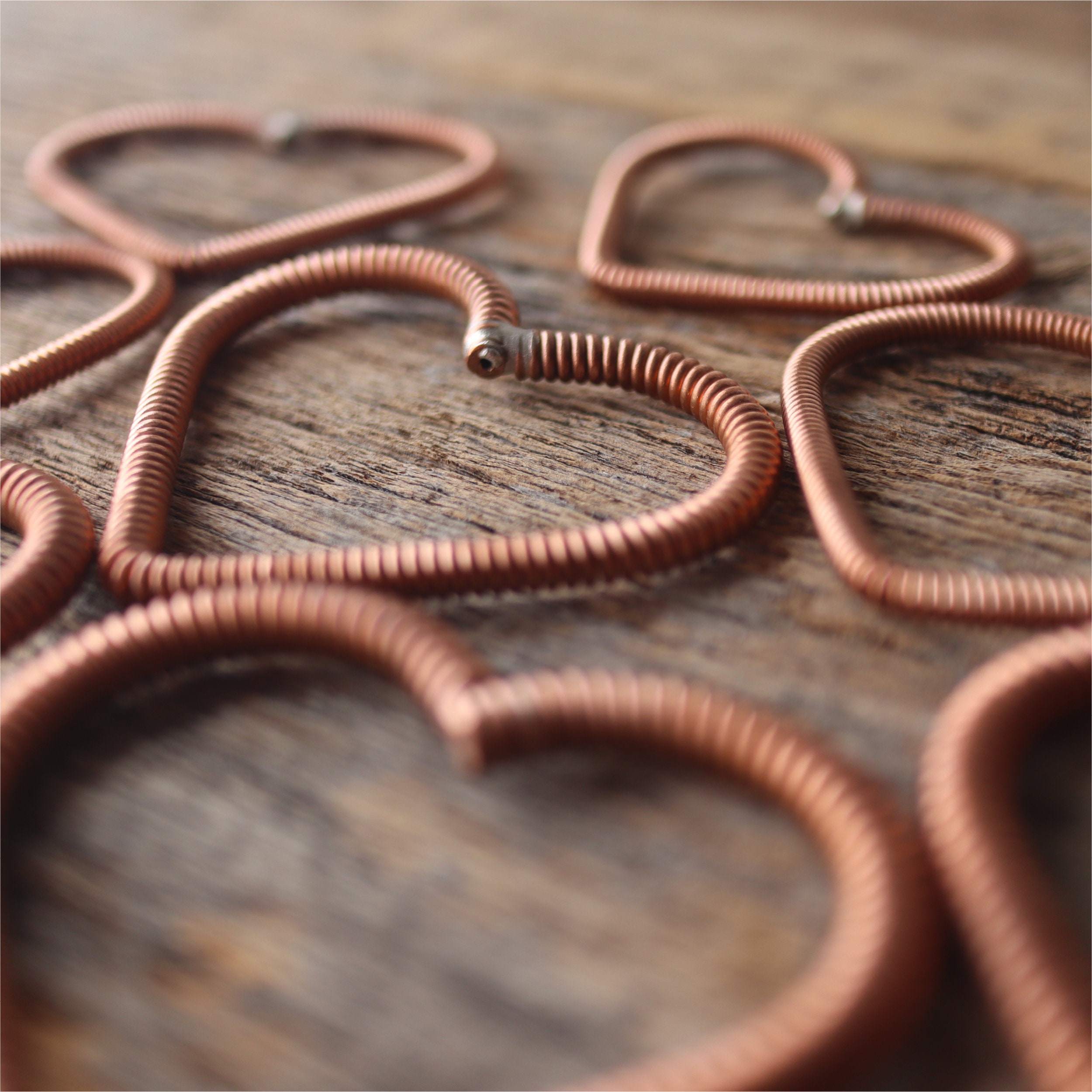 Upcycled Piano Wire Hearts — Reclaimed Copper Hearts - Etsy
