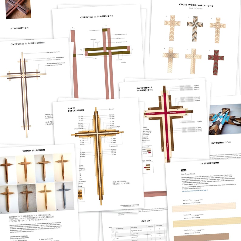 7-cross DIY Plan Bundle - Etsy