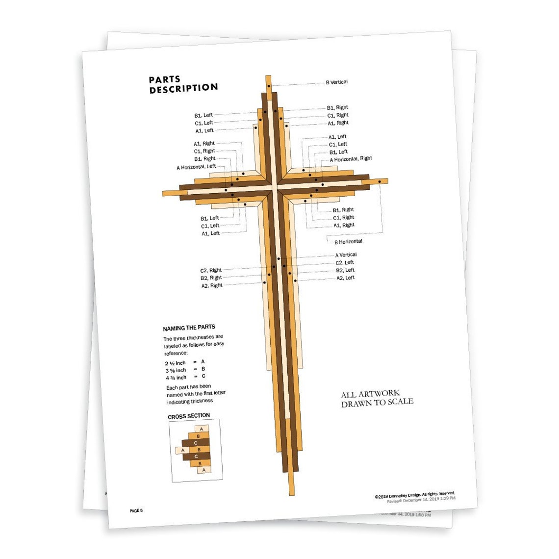 Layered Cross DIY Project Plan Bundle - Etsy