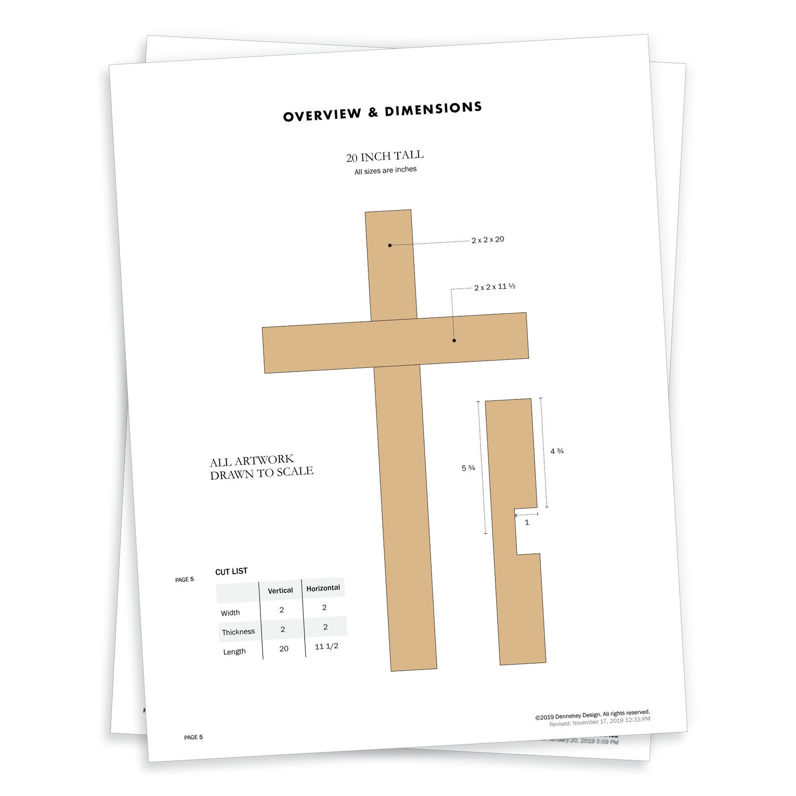 The Simple Cross DIY Plans in Nine Sizes - Etsy