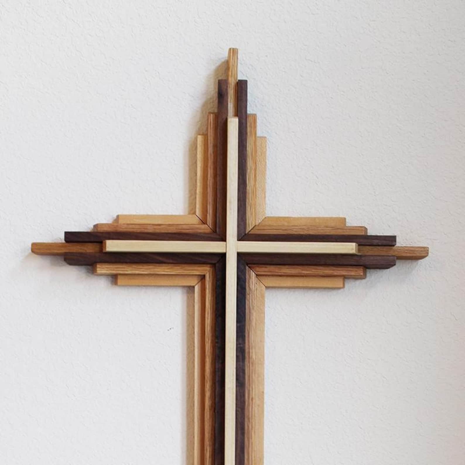 Grandes cruces de madera - Etsy México