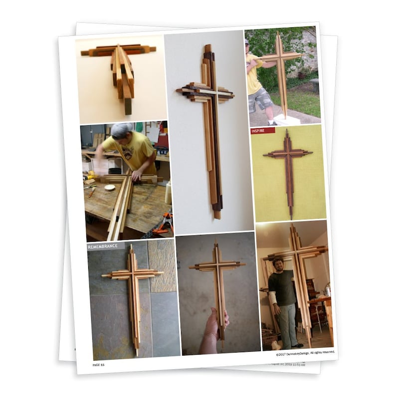 Layered Cross DIY Project Plan Bundle - Etsy