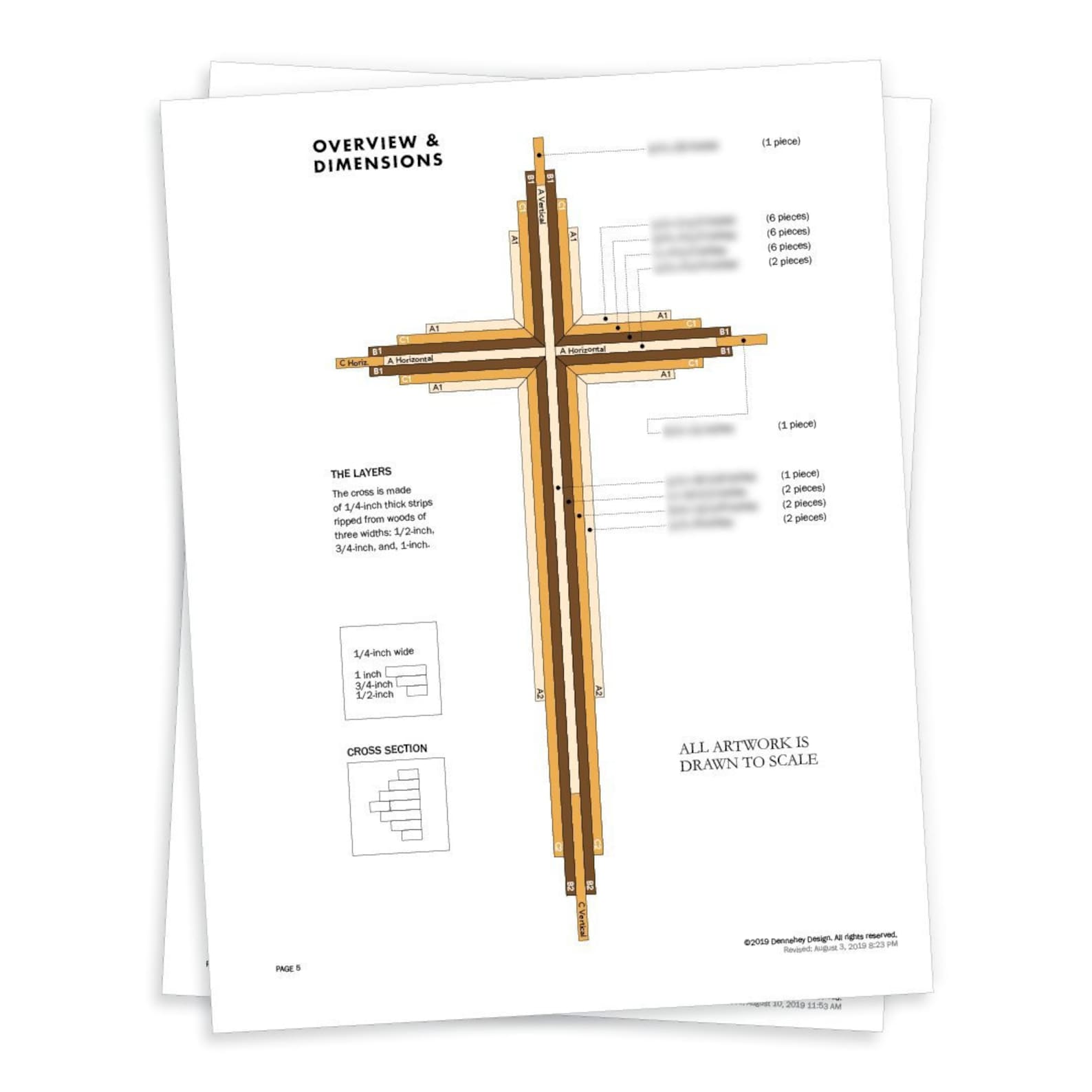 Eight-foot-tall DIY Wooden Cross Plans - Etsy