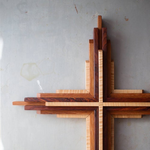 Large Wood Cross Wooden Cross Christian Wedding Gift - Etsy