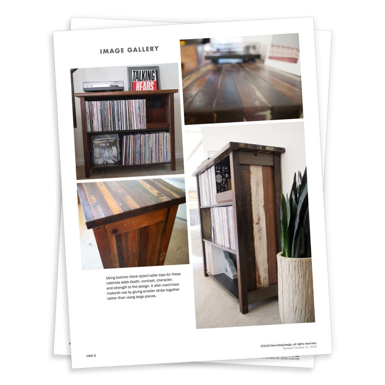 Reclaimed Wood Turntable Stand DIY Plans - Etsy