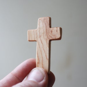 Solid Wood Pocket Crosses Maple and Walnut - Etsy