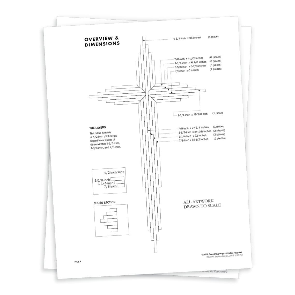 Large Cross Plan Bundle—five DIY Cross Plans—one Low Price - Etsy