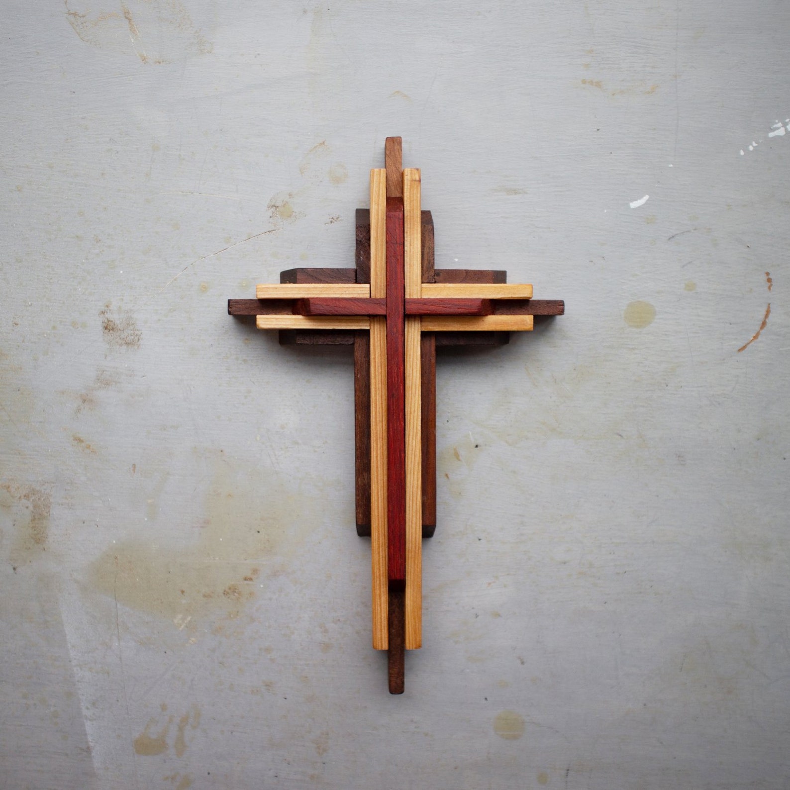 Small Layered Cross - Etsy