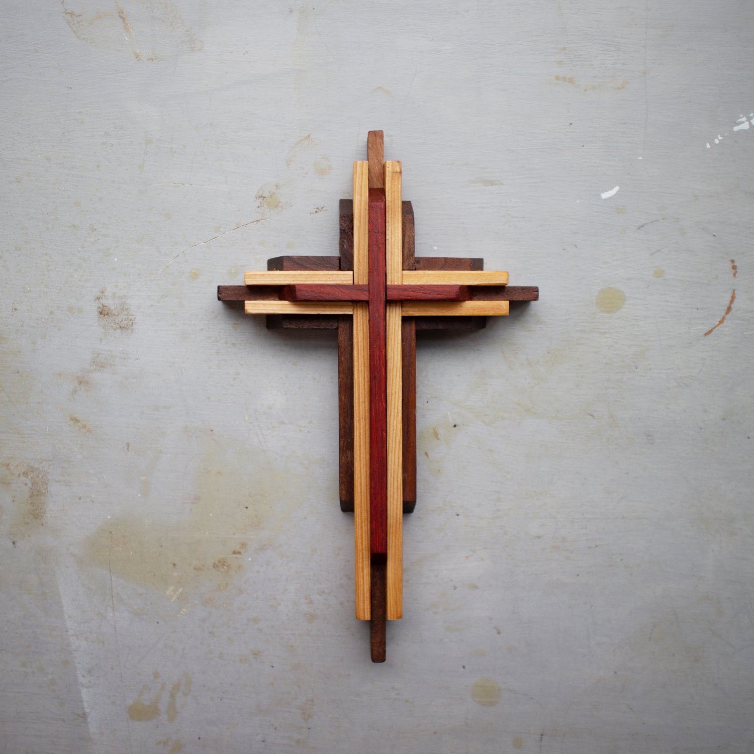 Small Layered Cross - Etsy