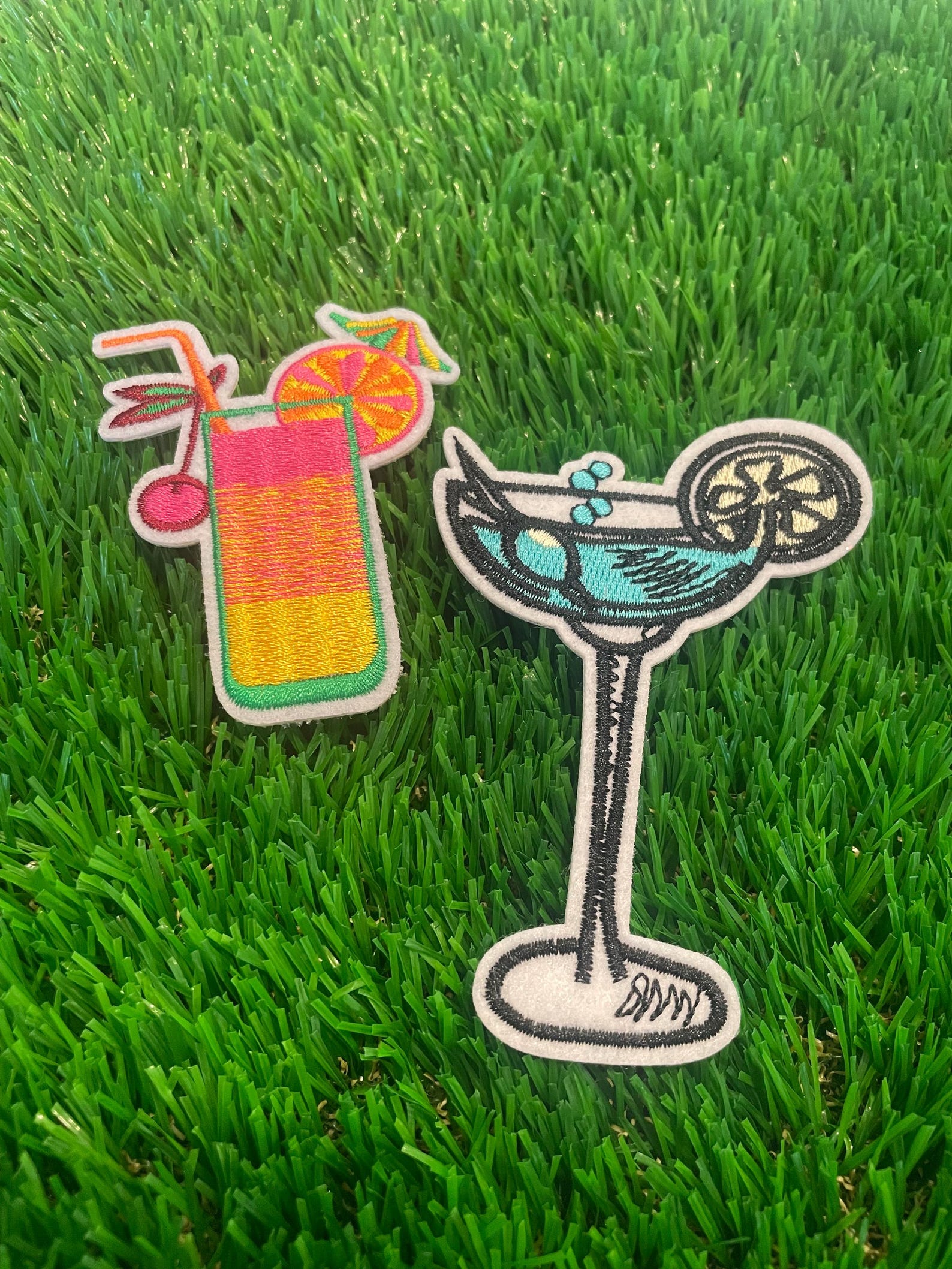 Tropical Cocktail Iron on Patch - Etsy