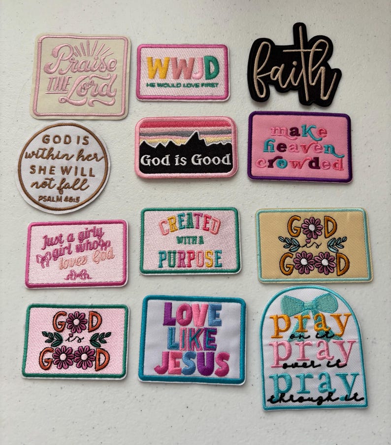 Christian Themed Iron on Patches! 5 Dollars Each Patch. - Etsy