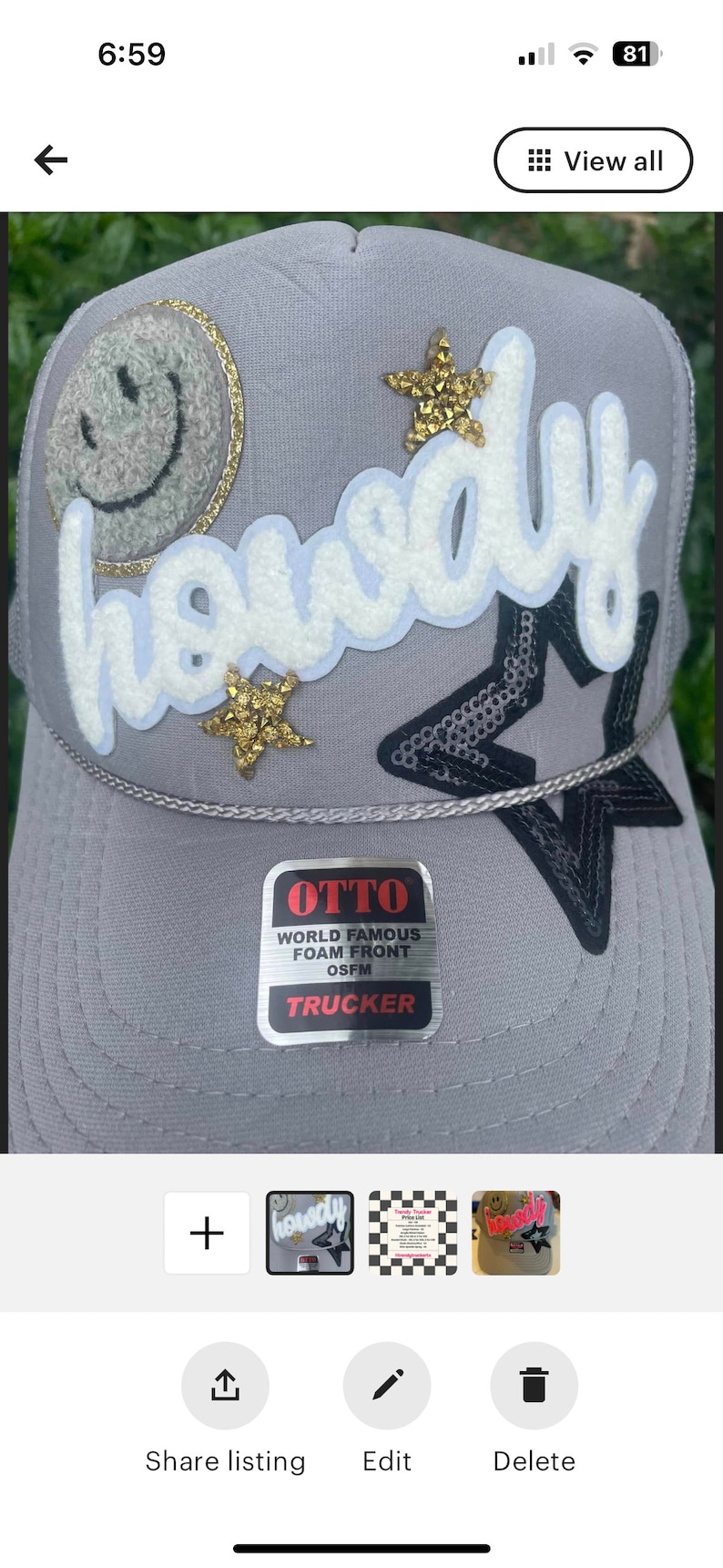 Howdy Trucker Hat - Etsy
