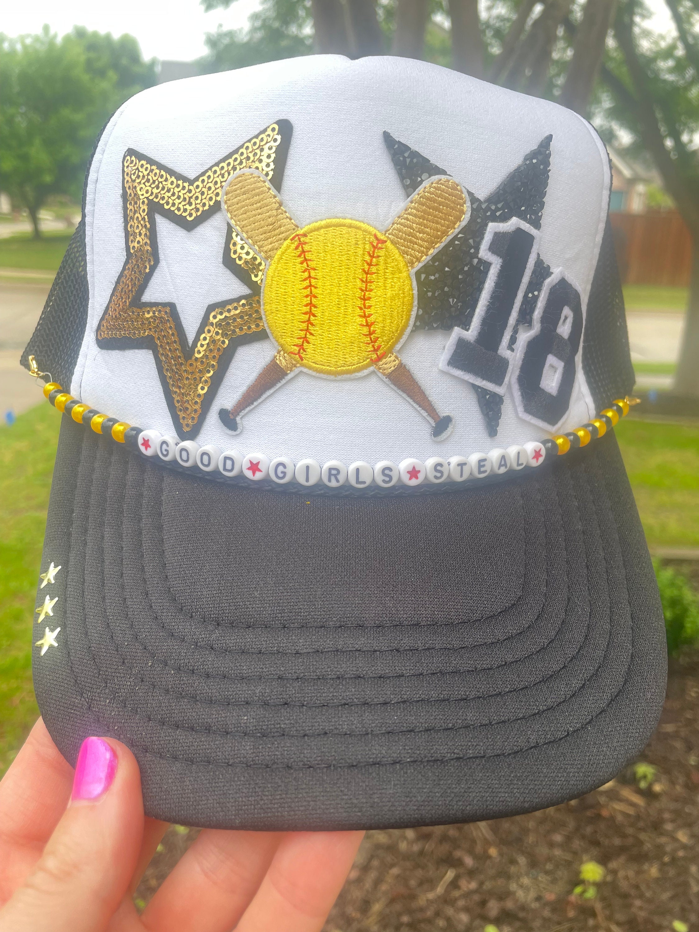 Custom Beaded Trucker Hat Chain for Mesh Back Hats - Etsy
