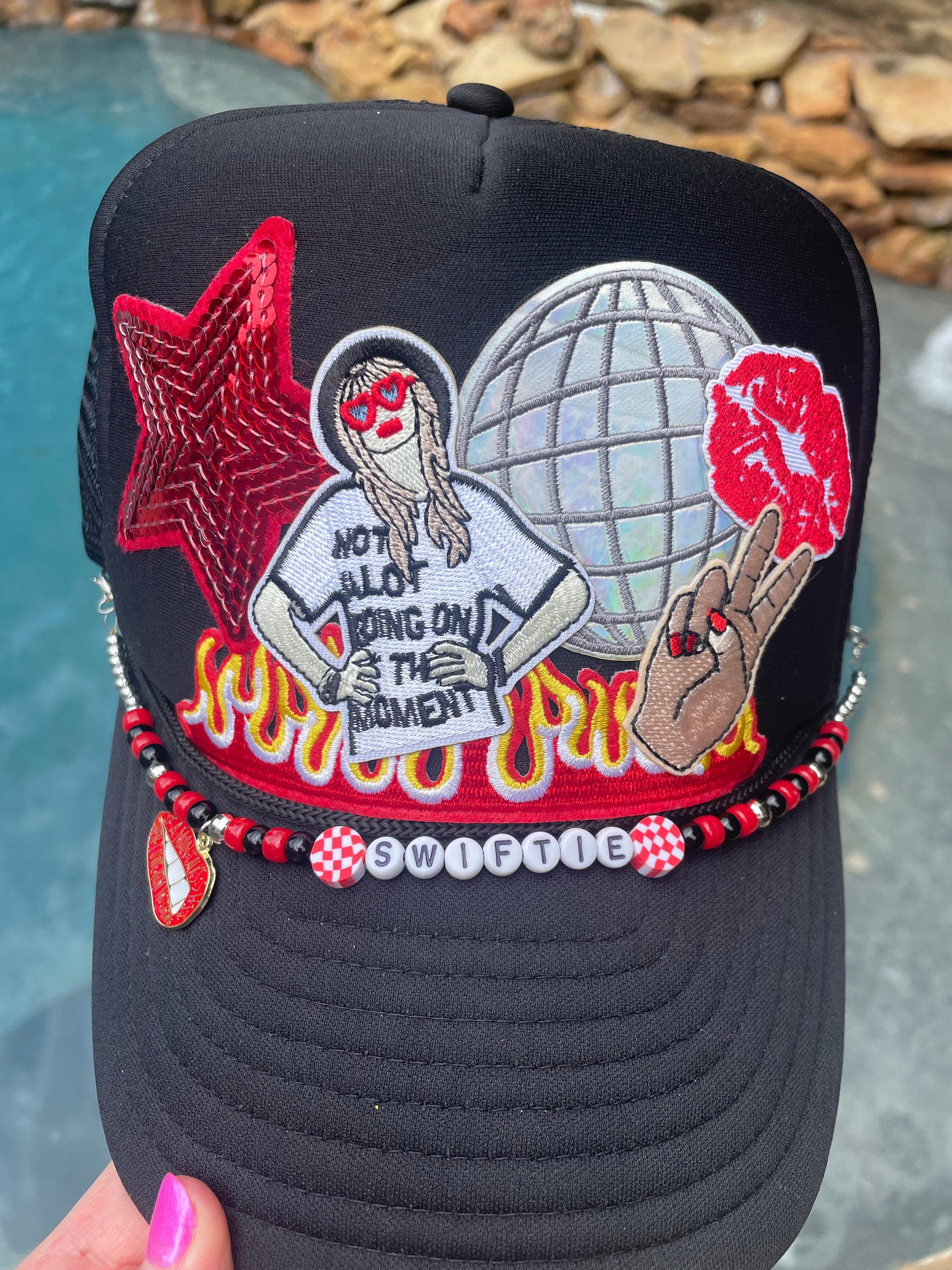 Custom Beaded Trucker Hat Chain for Mesh Back Hats - Etsy