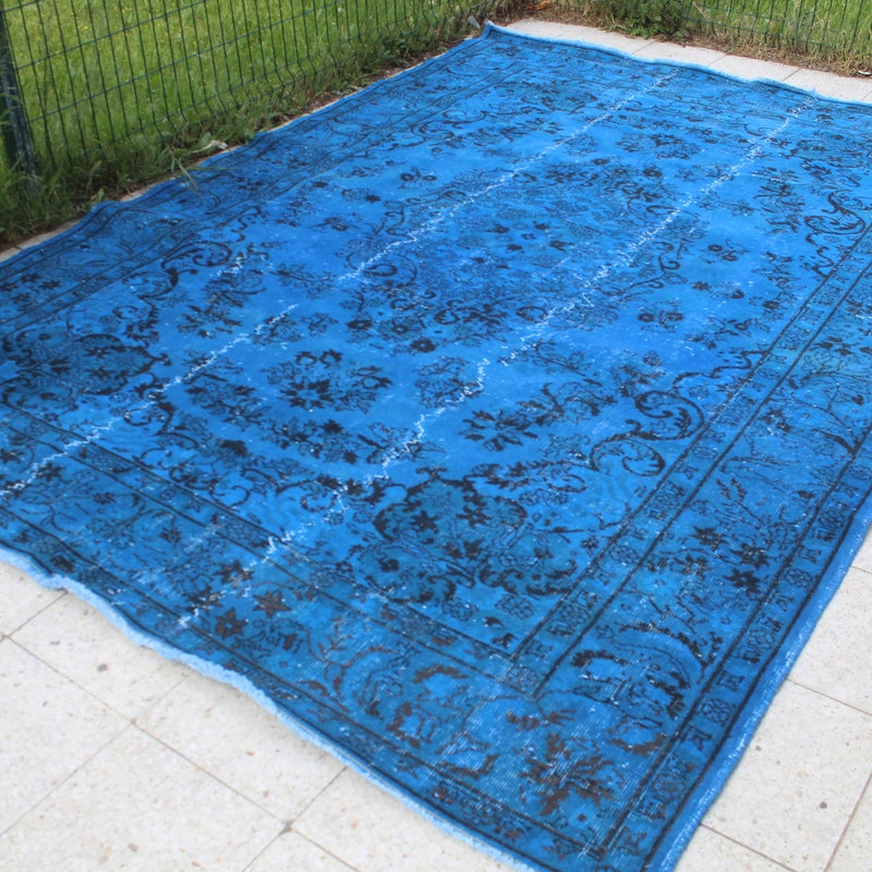 Blue Vintage Rug - Etsy