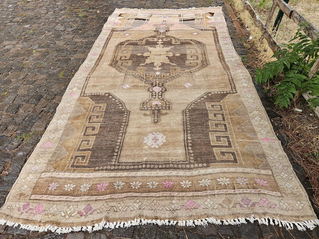 Organic Bedroom Rug 6x12, Turkish Area Rug, Entryway Long Rug, Large ...