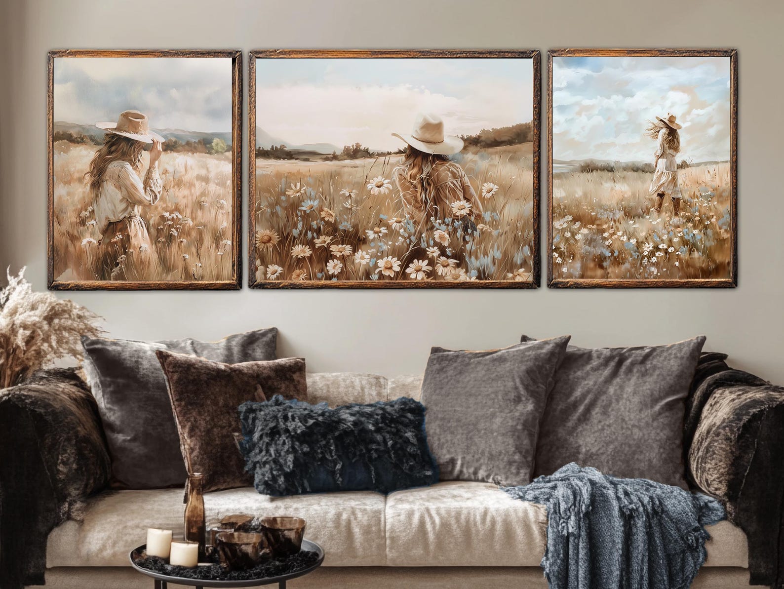 Printable Farmhouse Wall Art Bundle | Vintage Western Collection ...
