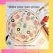 Printable Pizza Party Color Cut and Paste Activity / Pizza Coloring ...