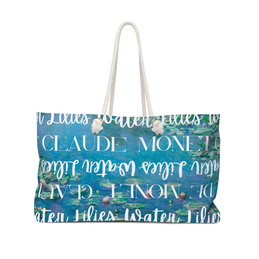 Monet Weekender Tote Monet Water Lilies Bag Travel Tote Bag Rope Handle ...