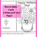 6 Printable Coloring Mothers Day Cards, Card to Mom From Kids, Mothers ...