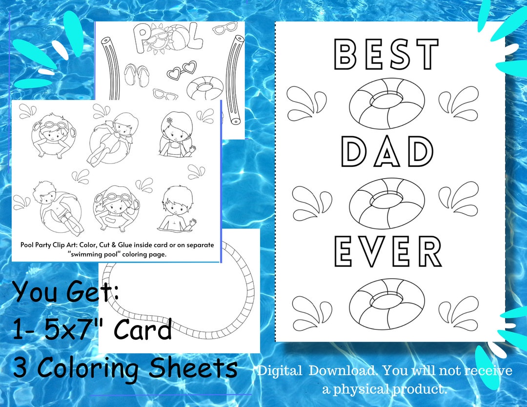 Printable Coloring Father's Day Card, Father's Day Coloring Pages for ...