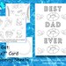 Printable Coloring Father's Day Card, Father's Day Coloring Pages for ...