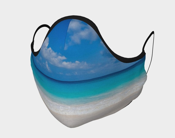 Palm Tree Beach Cotton Face Mask With Adjustable Nose Piece - Etsy
