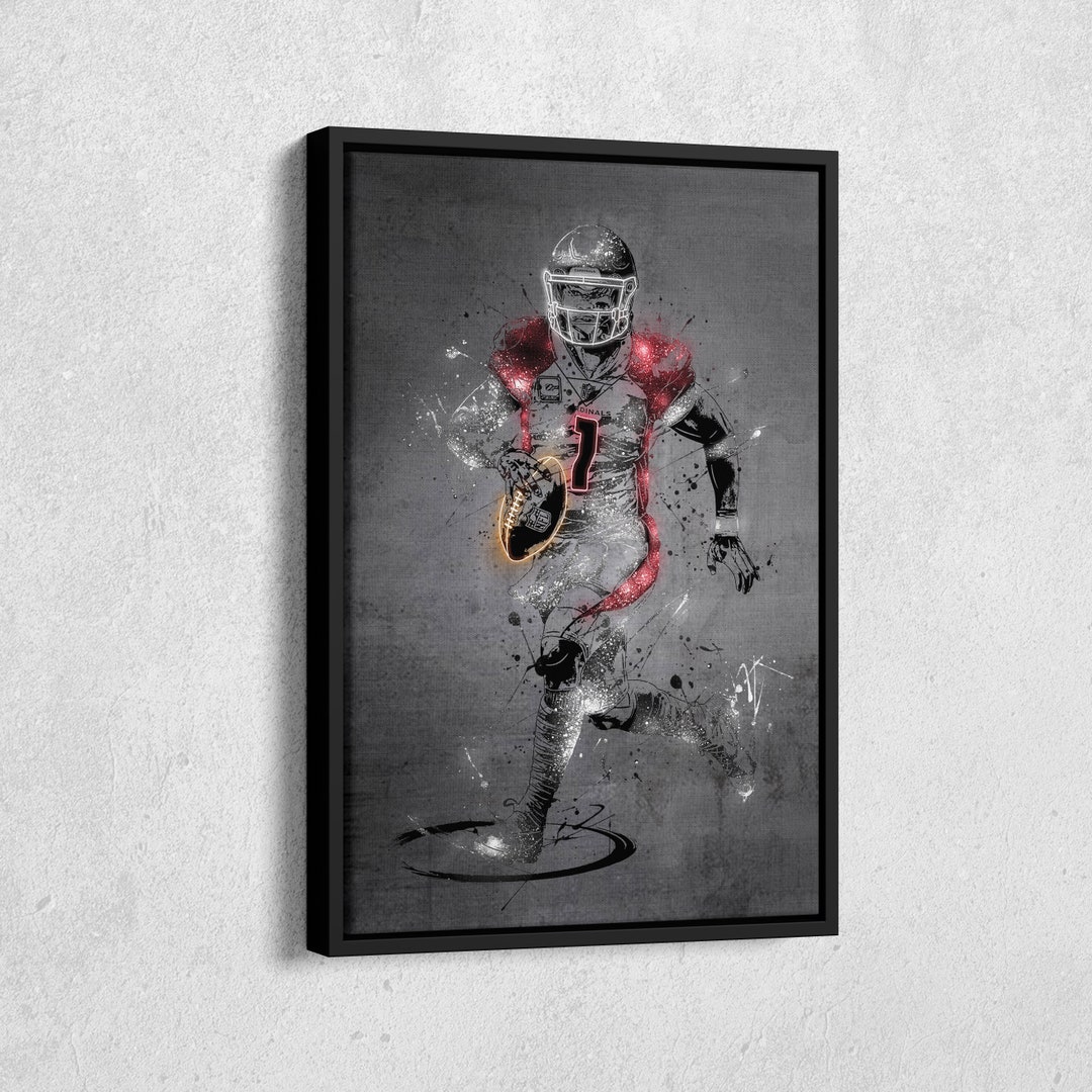 Kyler Murray Poster Neon Splash Arizona Cardinals NFL Framed Poster ...