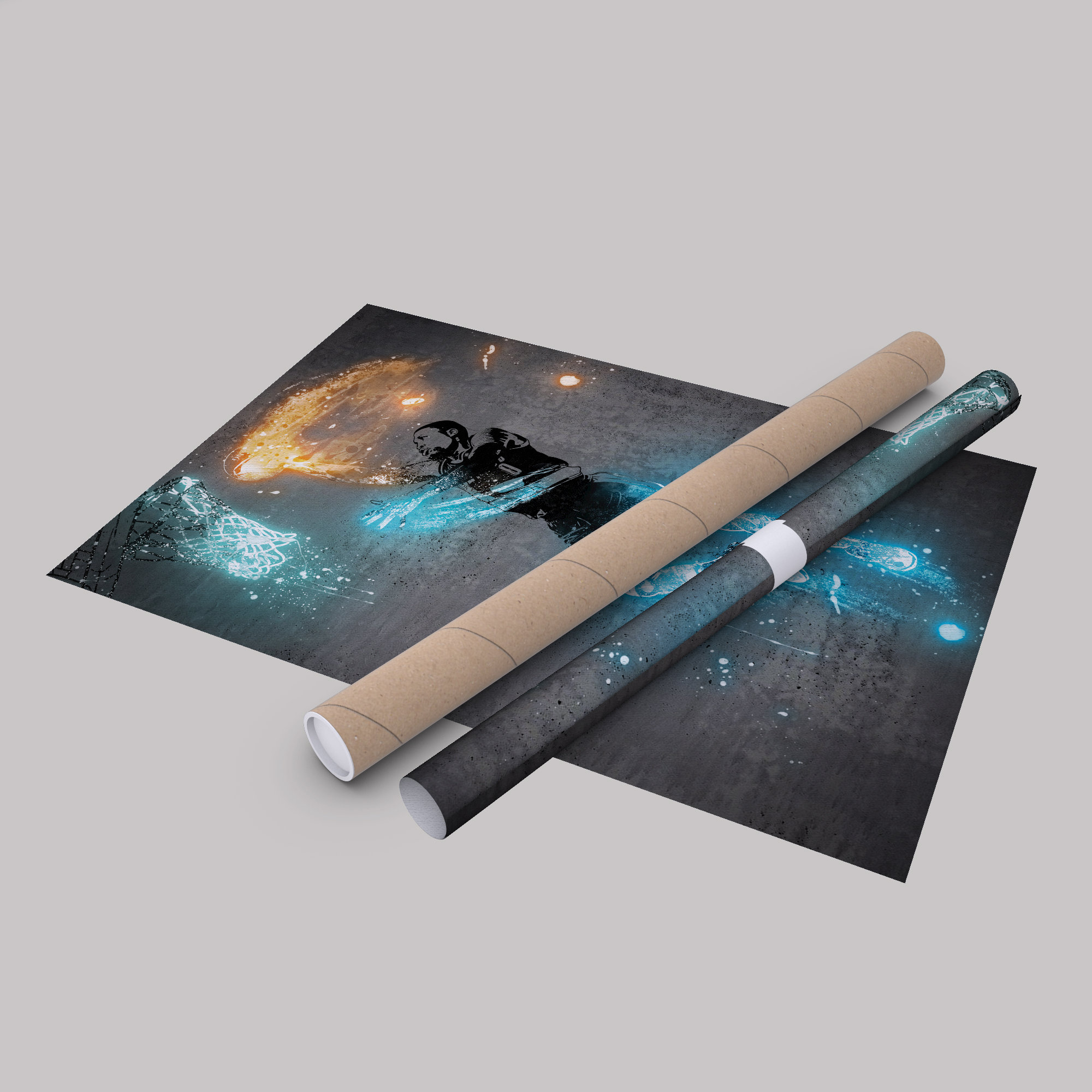 Damian Lillard Poster Neon Splash Portland Trail Blazers NBA Framed ...