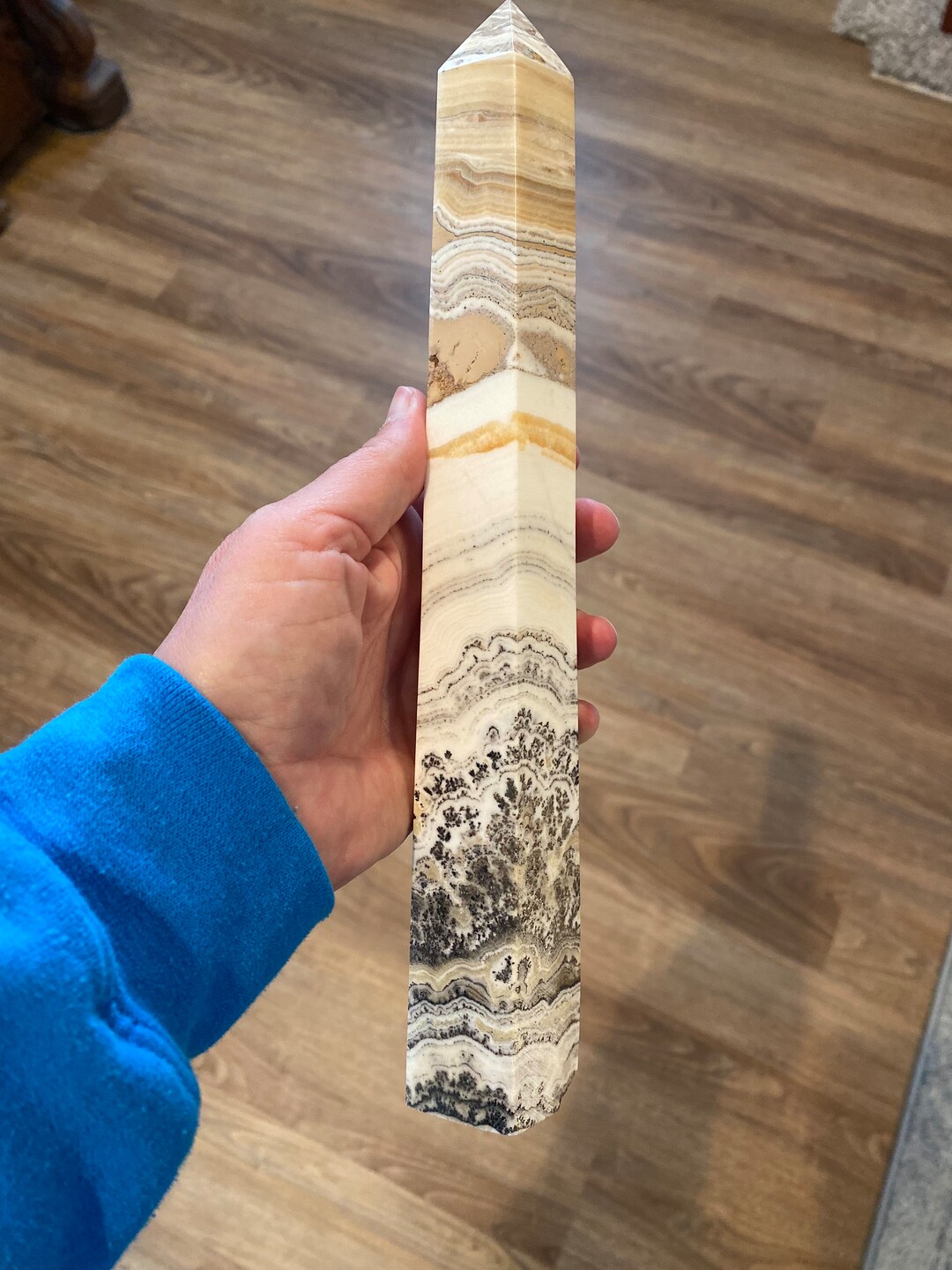 Dendritic Orange Calcite Tower - Etsy