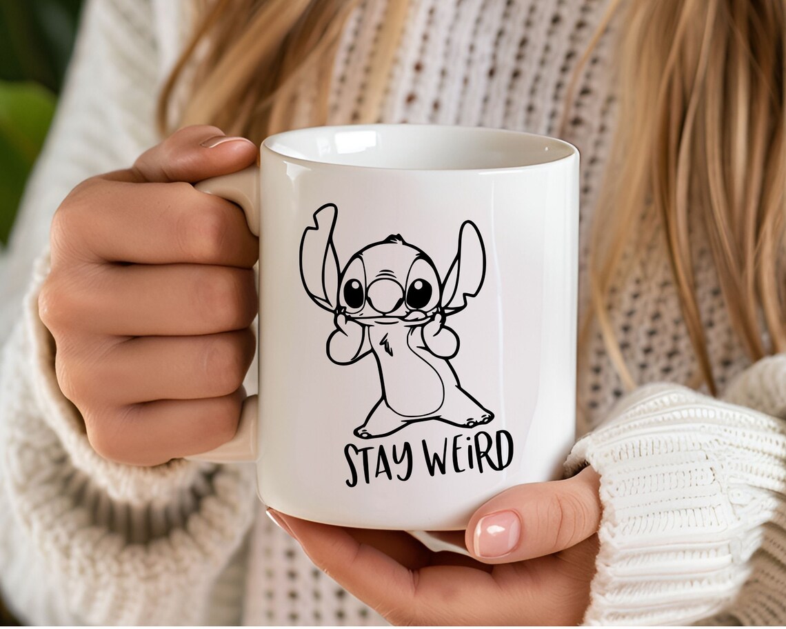 Stitch SVG, Stitch PNG, Stitch Clipart, Stay Weird Stitch SVG, Cut ...