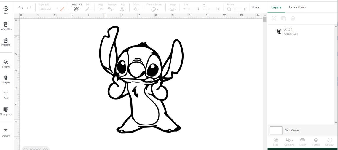 Stitch Silhouette Svg, Png, Pdf, Dxf, Stitch Outline Svg - Etsy