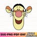 Tigger Svg, Tigger Face Svg, Png, Pdf, Eps, Dxf - Etsy