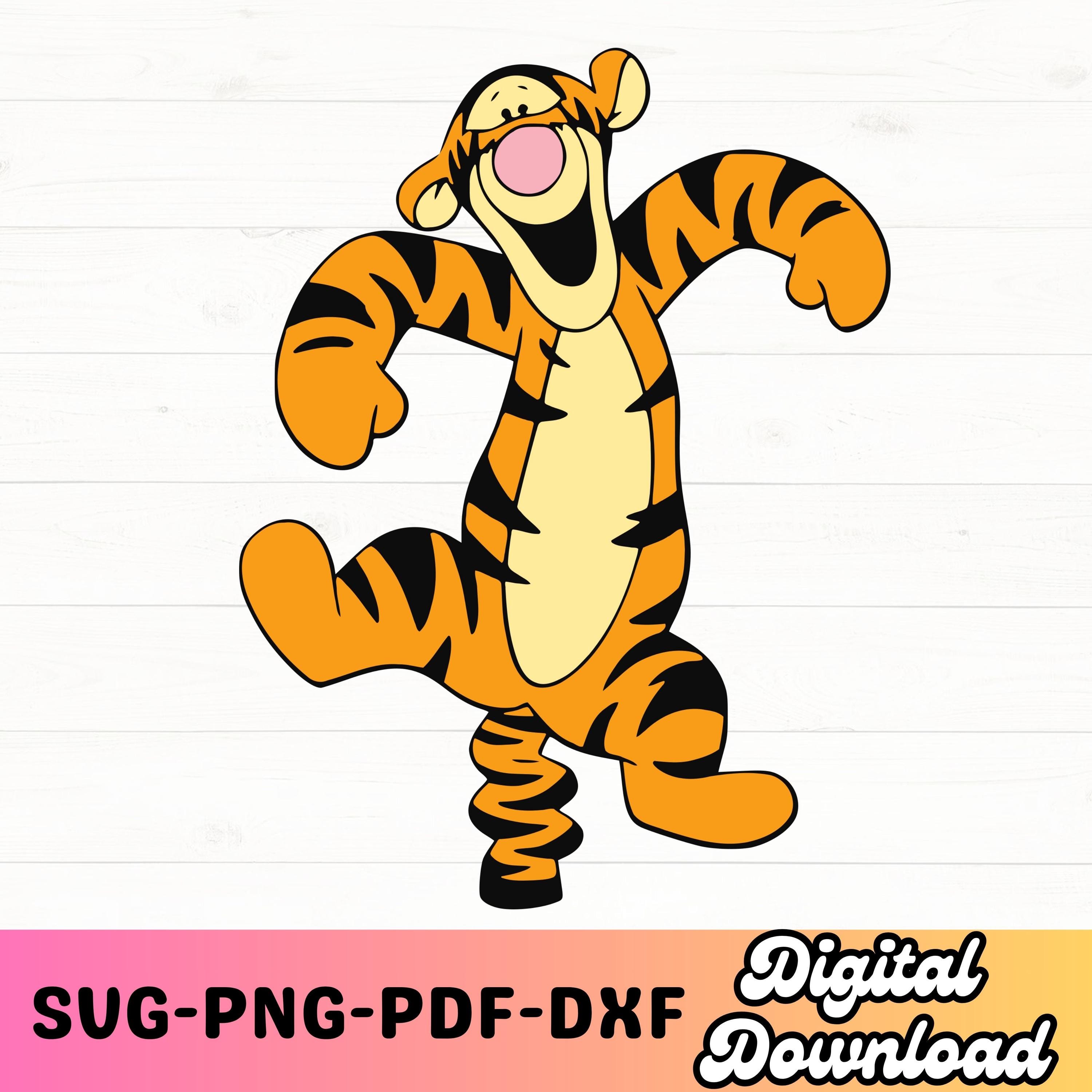 Tigger Svg, Png, Pdf, Eps, Dxf - Etsy