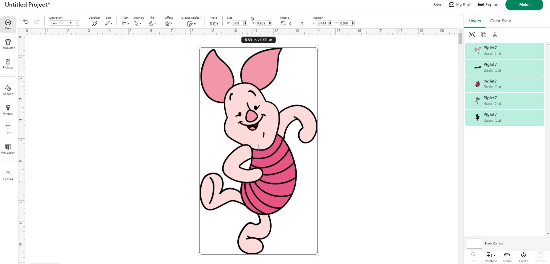 Piglet Svg, Png, Pdf, Eps, Dxf - Etsy