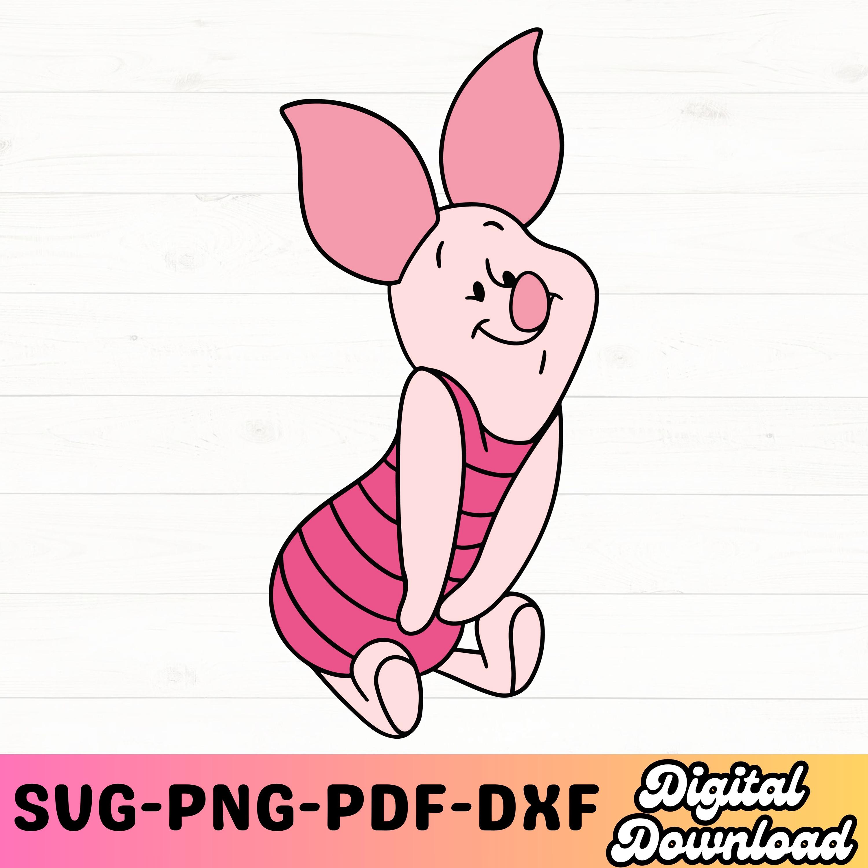 Piglet Svg, Png, Pdf, Eps, Dxf - Etsy