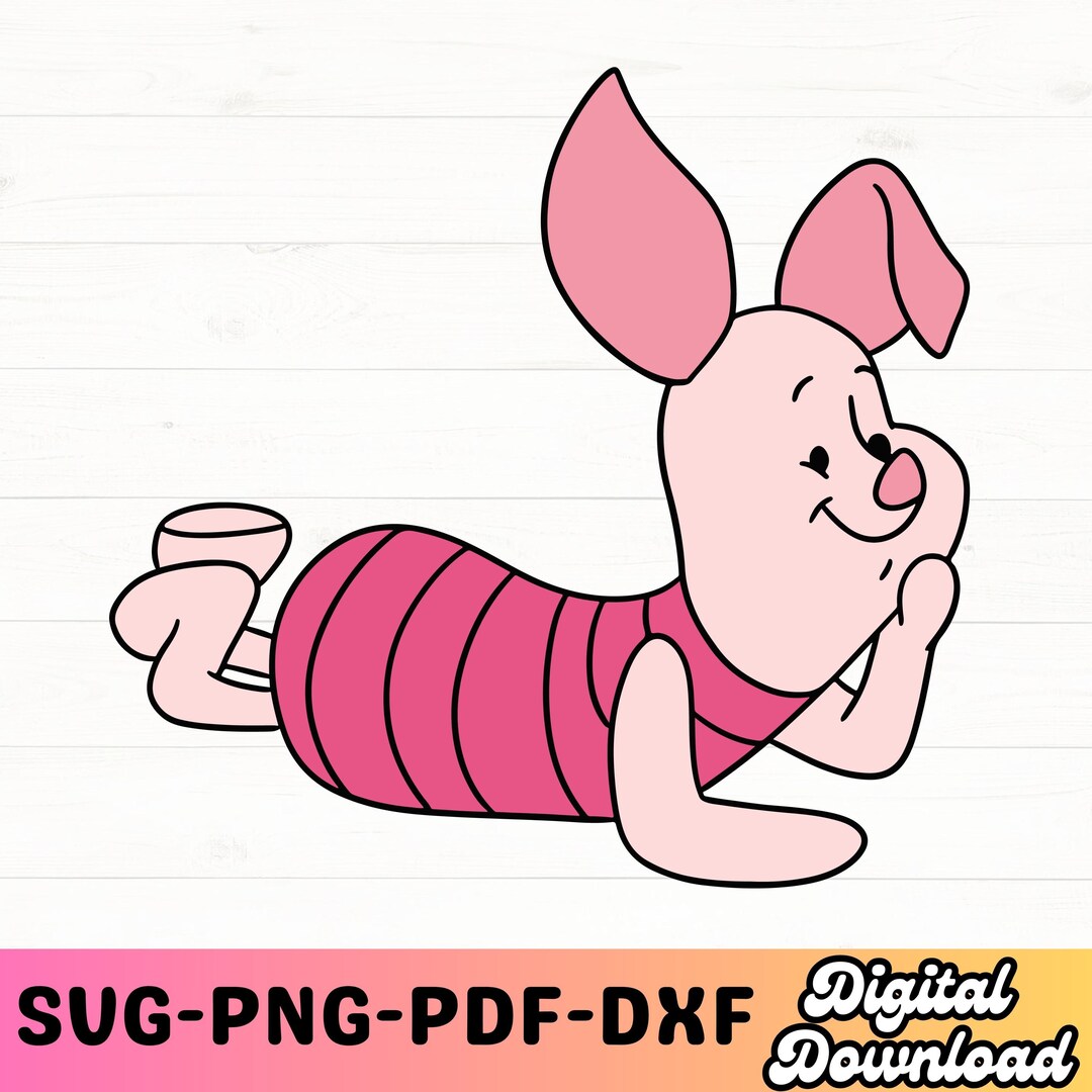 Piglet Svg, Png, Pdf, Eps, Dxf - Etsy
